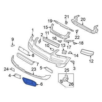 Volkswagen Touareg Bumper Brackets & Hardware | Front, Rear — CARiD.com