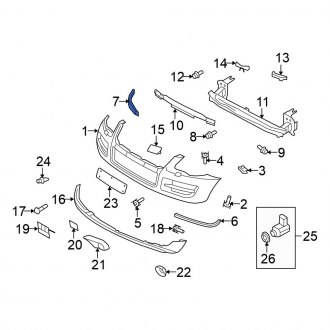 Volkswagen Touareg Bumper Brackets & Hardware | Front, Rear — CARiD.com