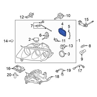 Volkswagen Jetta OEM Headlight Components — CARiD.com
