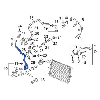 Volkswagen OEM Engine Cooling Parts - Radiators, Fans, Pumps | CARiD