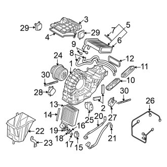 Volkswagen Touareg OEM A/C & Heating Parts | Systems, Compressors ...