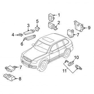 2009 Volkswagen Touareg OEM TPMS Sensors | Bluetooth, Wireless — CARiD.com