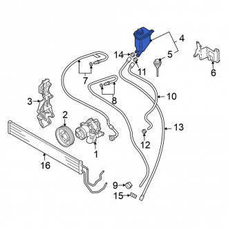 Volkswagen Touareg Power Steering Reservoirs | Caps, Seals — CARiD.com