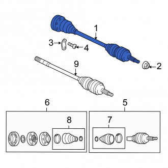 Volkswagen Touareg OEM Driveline & Axle Parts | Hubs, CV-Joints — CARiD.com