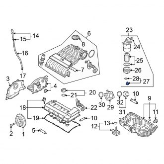 Volkswagen Touareg OEM Engine Parts | Rebuild Kits, Pistons — CARiD.com
