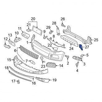 Volkswagen Touareg Bumper Brackets & Hardware | Front, Rear — CARiD.com