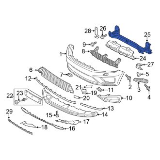 Volkswagen Touareg OEM Bumpers | Genuine Front & Rear Bumpers — CARiD.com