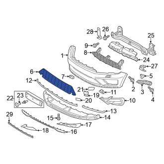 Volkswagen Touareg OEM Grilles | Factory Billet & Mesh Grilles — CARiD.com