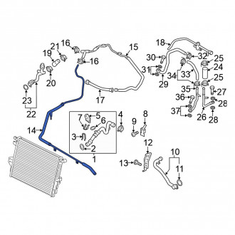 Volkswagen Touareg Turbo & Supercharger Lines, Hoses, Fittings — CARiD.com