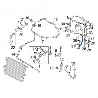 Volkswagen Touareg Turbo & Supercharger Lines, Hoses, Fittings — CARiD.com