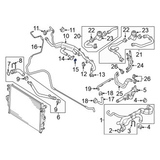 Volkswagen OEM Engine Cooling Parts | Radiators, Fans, Pumps — CARiD.com