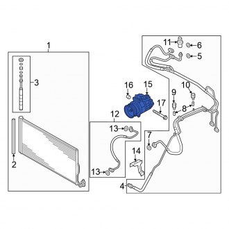Volkswagen Touareg OEM A/C & Heating Parts | Systems, Compressors ...