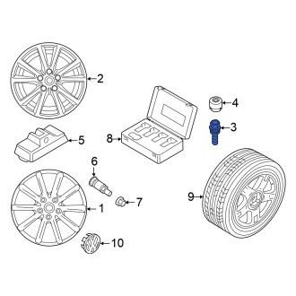 Volkswagen Touareg OEM Wheels & Tires | Lug Nuts, TPMS Sensors — CARiD.com