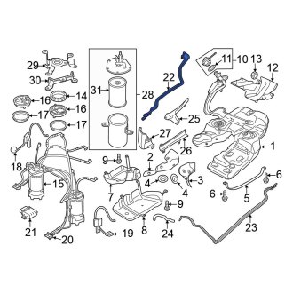 Volkswagen Touareg OEM Fuel System Parts | Pumps, Lines — CARiD.com