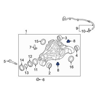 Volkswagen Touareg Differential Covers | Gaskets, Bolts, Plugs — CARiD.com