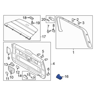 Volkswagen Touareg Trunk & Tailgate Lock Motors, Switches, Relays ...