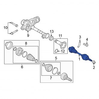 Volkswagen Touareg OEM Driveline & Axle Parts | Hubs, CV-Joints — CARiD.com