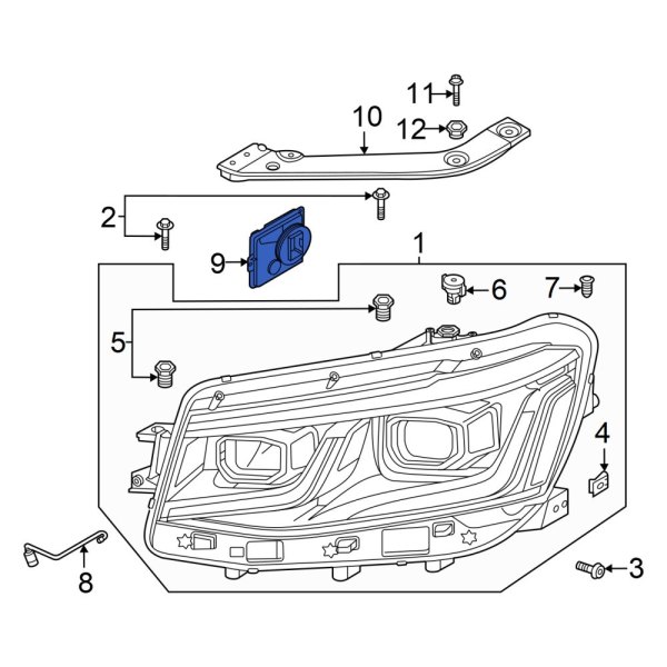 Volkswagen OE 992941572AE - Front Headlight Control Module