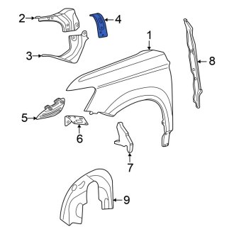 Volkswagen Taos Fender Support Braces & Hardware — CARiD.com