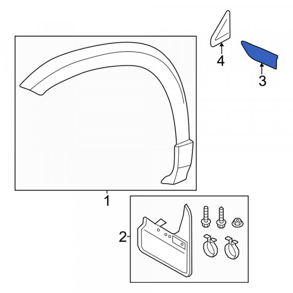 Volkswagen OE 2GJ853689ADPJ - Front Left Fender Emblem