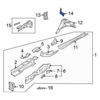 Volkswagen Taos Fender Support Braces & Hardware — CARiD.com
