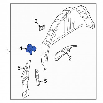 Volkswagen Taos Fender Support Braces & Hardware — CARiD.com