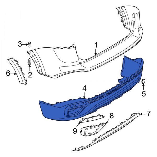 Volkswagen OE 2GJ807221B041 - Front Bumper Cover