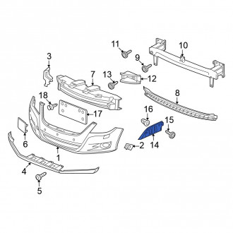 Volkswagen Tiguan OEM Bumpers | Genuine Front & Rear Bumpers — CARiD.com