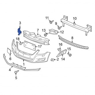 Volkswagen Tiguan OEM Bumpers | Genuine Front & Rear Bumpers — CARiD.com