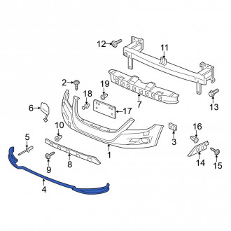 Volkswagen Tiguan Header Panel Brackets & Hardware — CARiD.com