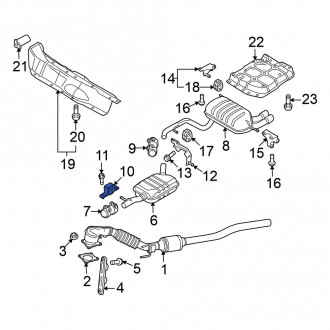 Volkswagen Tiguan OEM Exhaust Parts | Systems, Tips, Pipes — CARiD.com