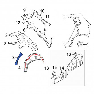 Volkswagen Tiguan Replacement Quarter Panels — CARiD.com