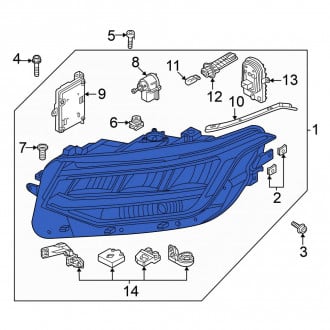 Volkswagen Tiguan OEM Headlights - Factory Headlights | CARiD