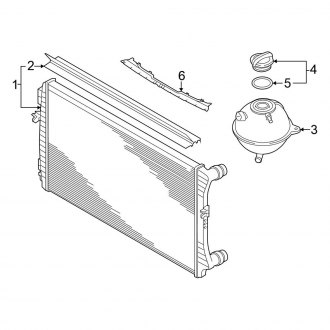 2022 Volkswagen Tiguan OEM Engine Cooling Parts - Radiators | CARiD
