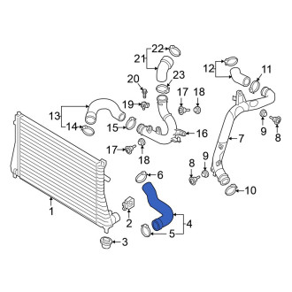 Volkswagen Tiguan Replacement Intercooler Hoses — CARiD.com