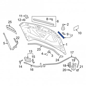 Volkswagen Golf GTI Hood Weatherstripping Seals — CARiD.com