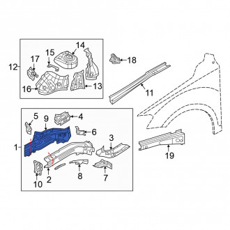 Volkswagen Tiguan Replacement Chassis Frames & Rails - CARiD.com