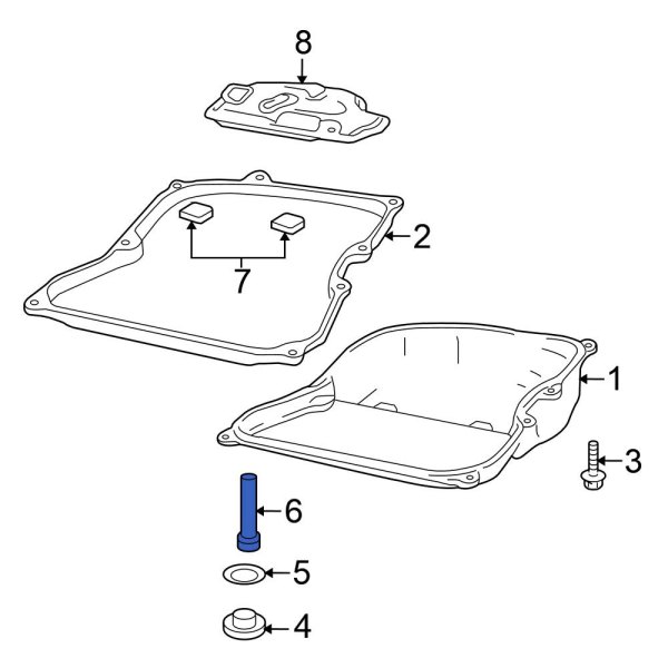 Volkswagen OE WHT000310A - Transmission Drain Plug