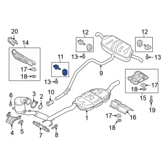 Volkswagen Tiguan OEM Exhaust Parts | Systems, Tips, Pipes — CARiD.com