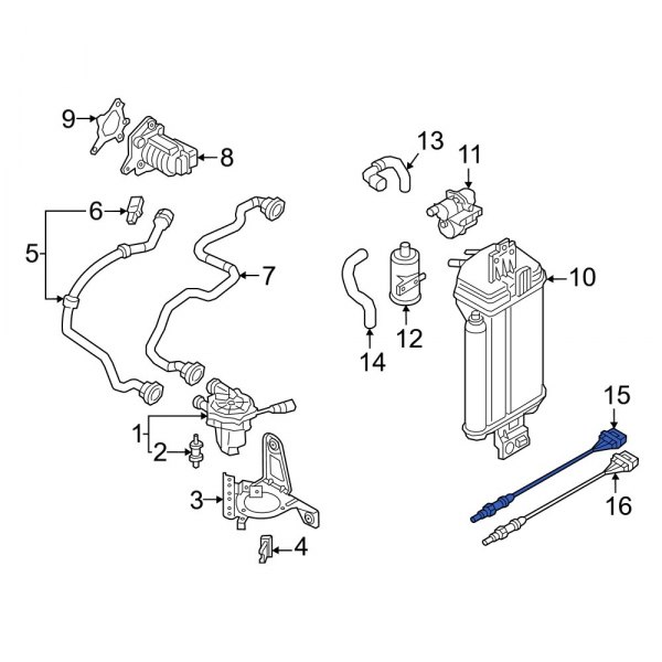 Volkswagen OE 06K906262CS - Front Oxygen Sensor