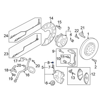 Volkswagen Tiguan OEM Brake Parts | Pads, Bleeders, Rotors — CARiD.com