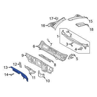 Volkswagen Tiguan Cowl Panels & Parts | Vent Grills — CARiD.com