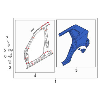 Volkswagen Tiguan Replacement Quarter Panels - CARiD.com
