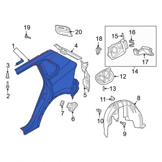 Volkswagen OEM Quarter Panels & Parts - Rear & Front | CARiD