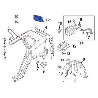 Volkswagen Tiguan OEM Quarter Panels & Parts | Rear & Front — CARiD.com