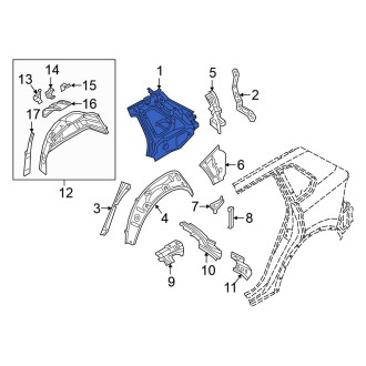 Volkswagen Tiguan Replacement Quarter Panels — CARiD.com