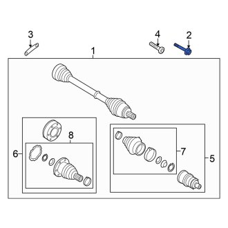 Volkswagen Golf GTI OEM Driveline & Axle Parts | Hubs, CV-Joints ...