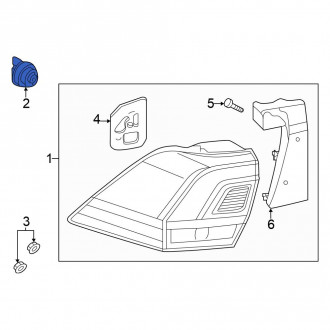Volkswagen Tiguan OEM Tail Lights | LED, Fiber Optic — CARiD.com