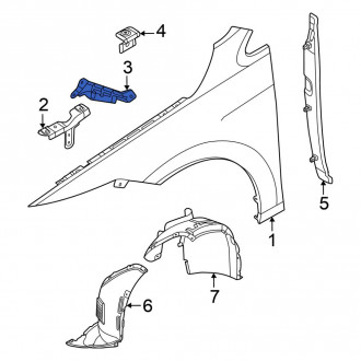 Volkswagen Golf GTI Fender Support Braces & Hardware — CARiD.com