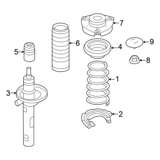 2022 Volkswagen Golf OEM Suspension Parts - Shocks, Struts | CARiD